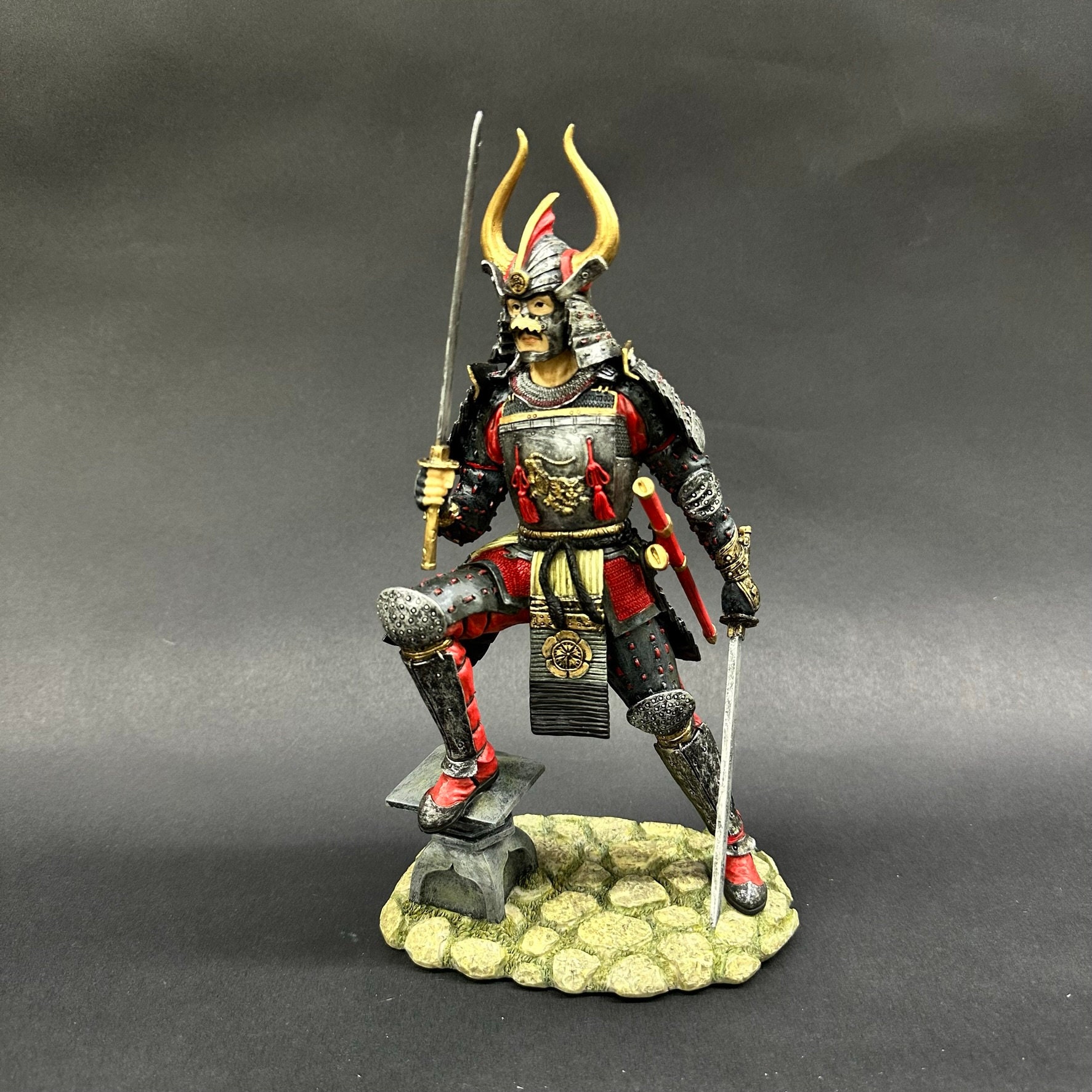 Double Sword Samurai I Japanese Statue - Etsy