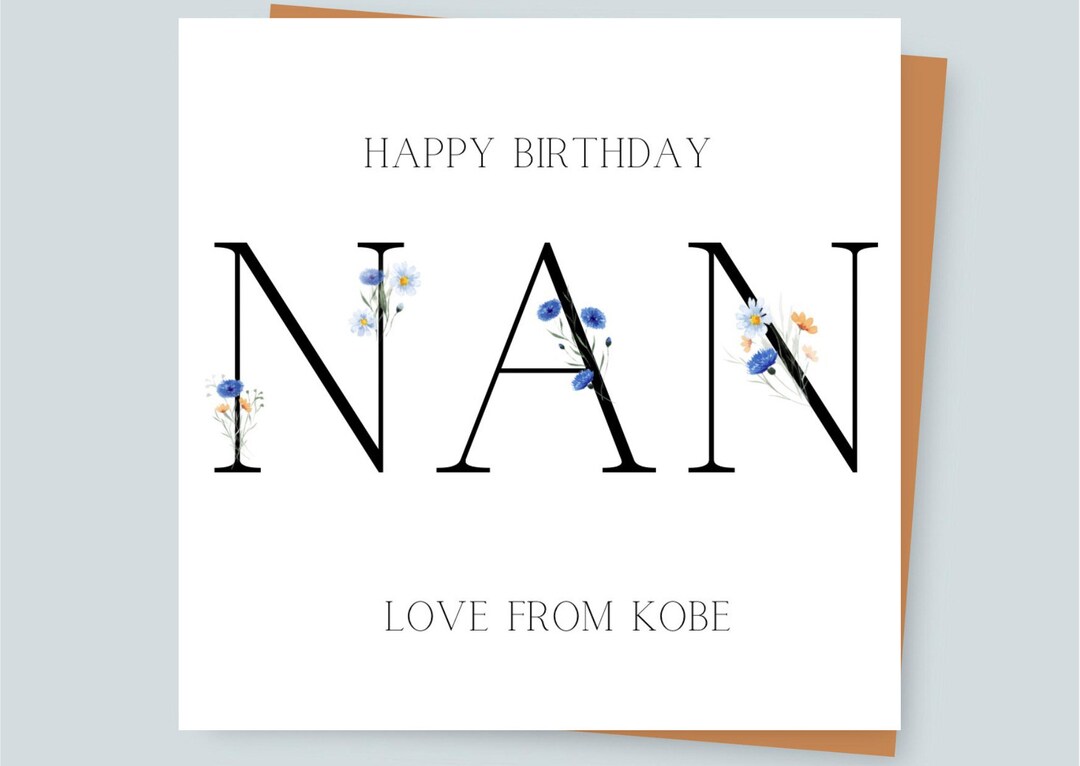 Personalised 70th Birthday Card Floral-wild Flowers-birthday Mam Mum ...