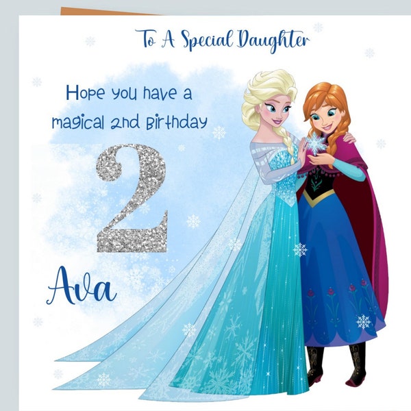 Elsa Birthday Card - Etsy UK