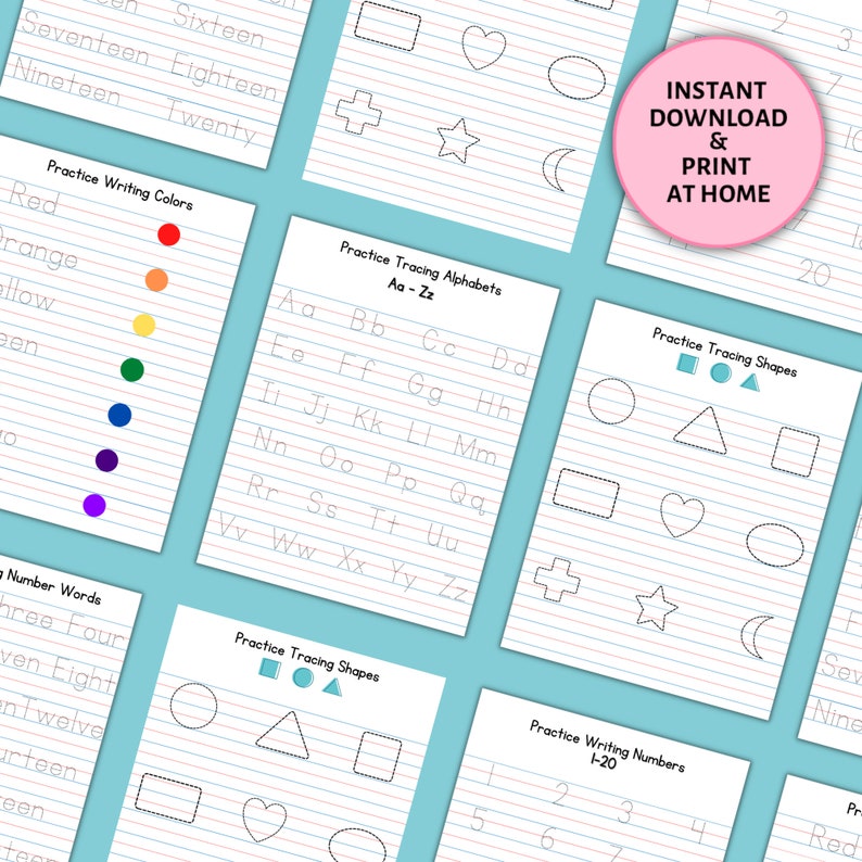 ABC Tracing, Letter Tracing Printable, Number Tracing, Alphabet Tracing ...