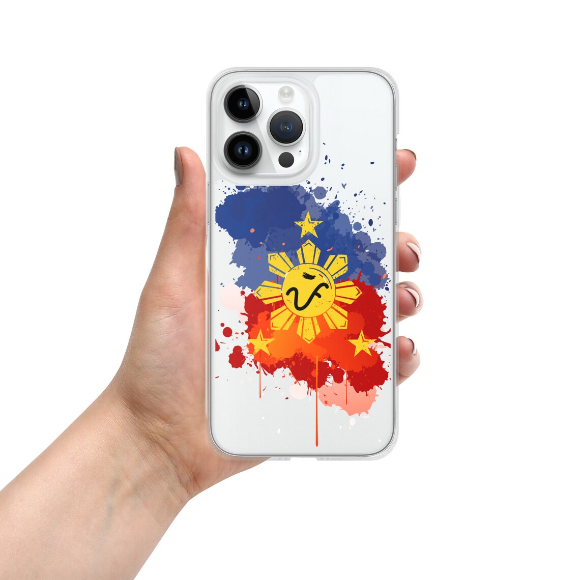 Baybayin Philippines Flag Clear iPhone Case Pilipinas Christmas Gift ...