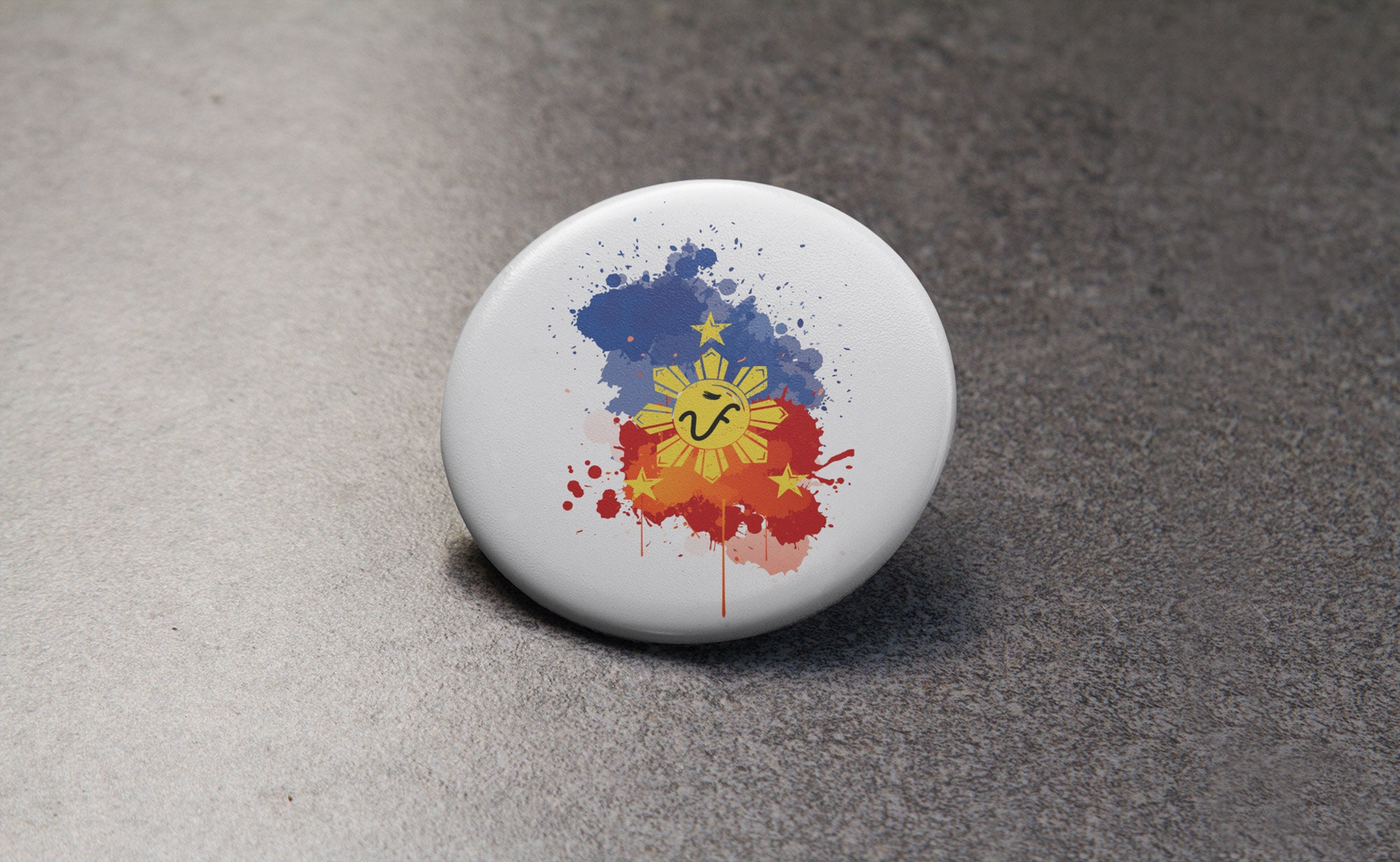 Baybayin Flag Philippines Watercolor Button - Set of 5 Pins - Gift for ...