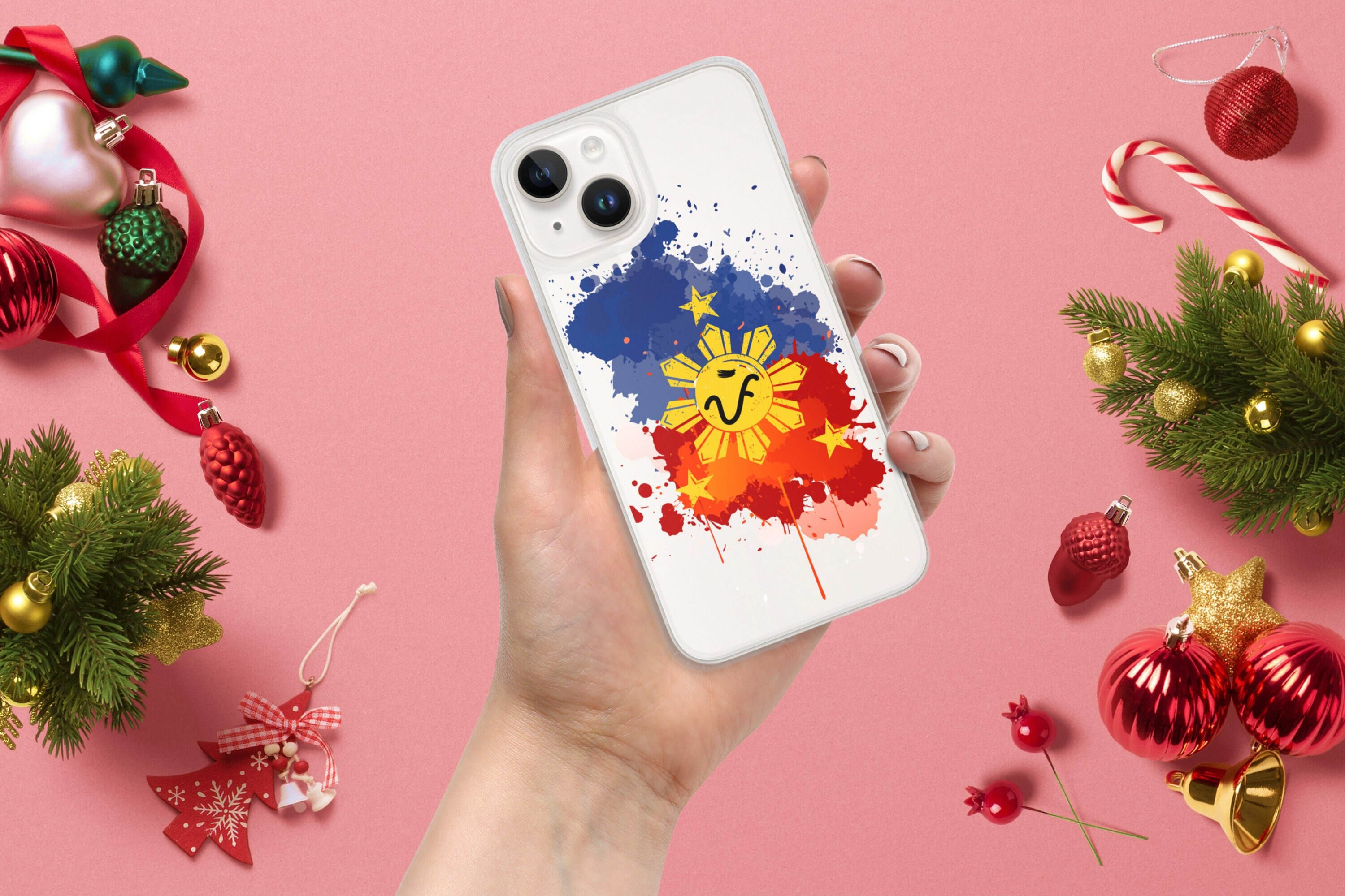 Baybayin Philippines Flag Clear iPhone Case Pilipinas Christmas Gift ...