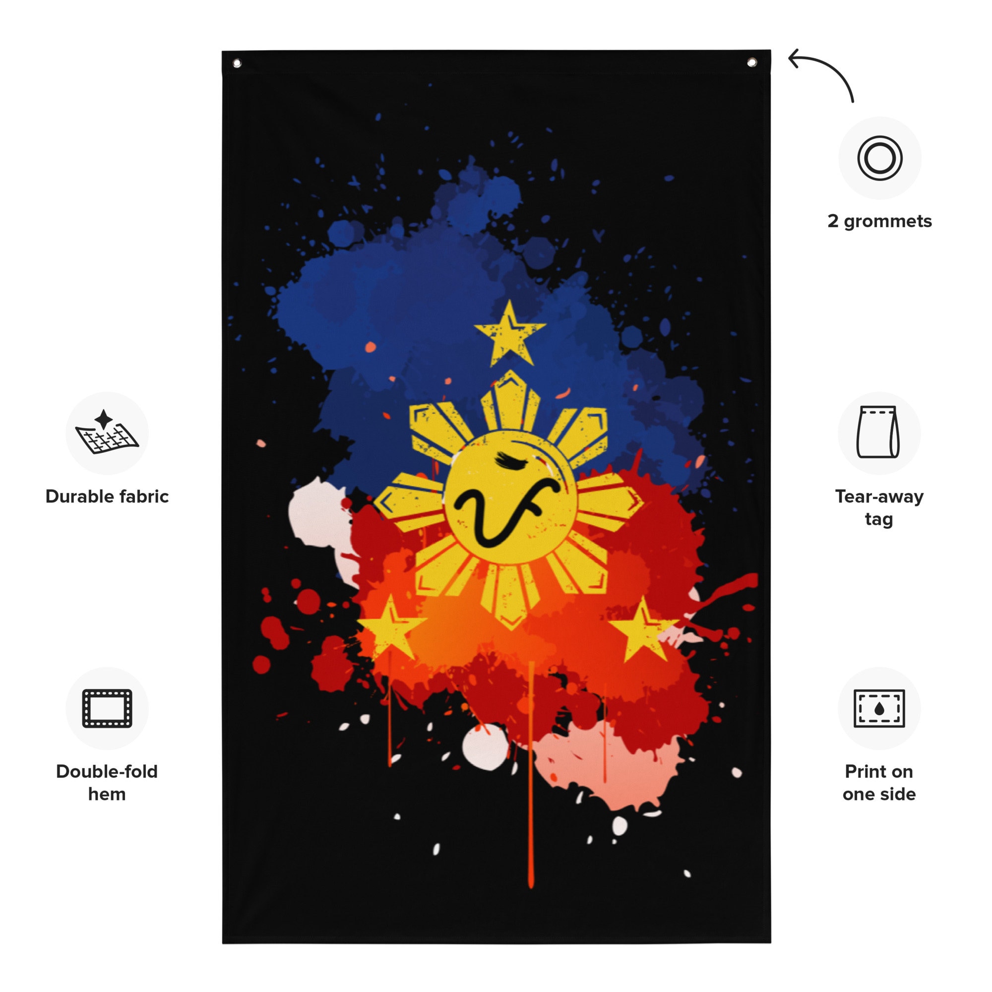 Filipino Design Tapestry - Flag Philippines - Christmas Gift Pinoy ...
