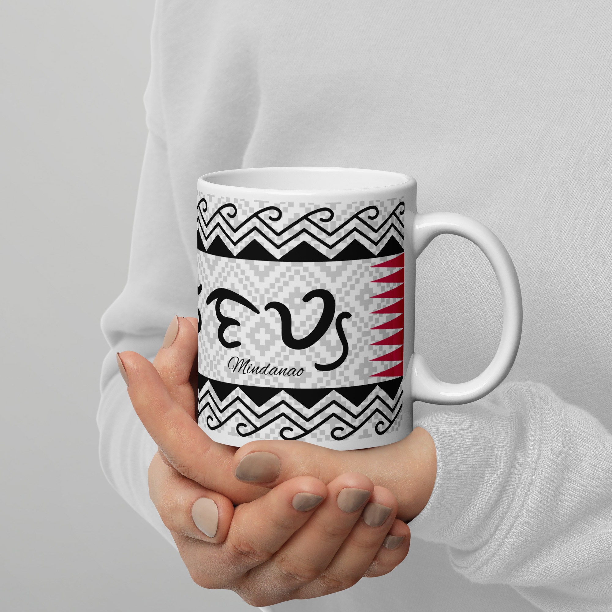 Filipino Badlit Script MINDANAW Mug - Christmas Present Philippines - Pinoy Friend - Pasko Nanay ...