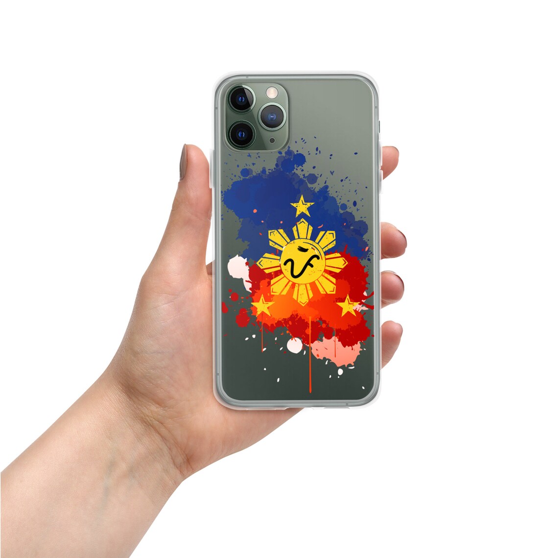 Baybayin Philippines Flag Clear iPhone Case Pilipinas Christmas Gift ...