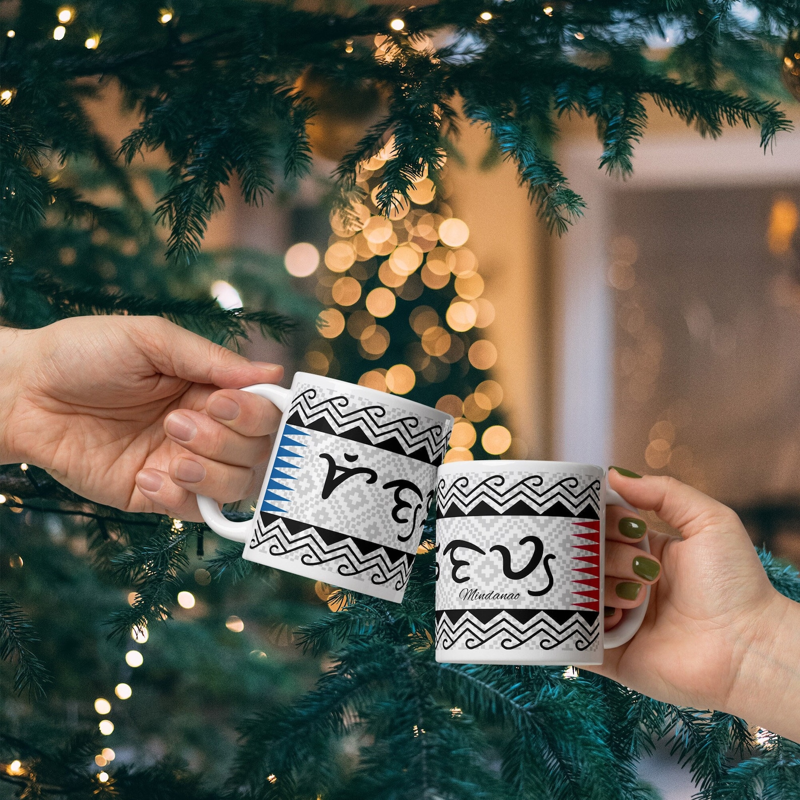 Filipino Badlit Script MINDANAW Mug - Christmas Present Philippines - Pinoy Friend - Pasko Nanay ...
