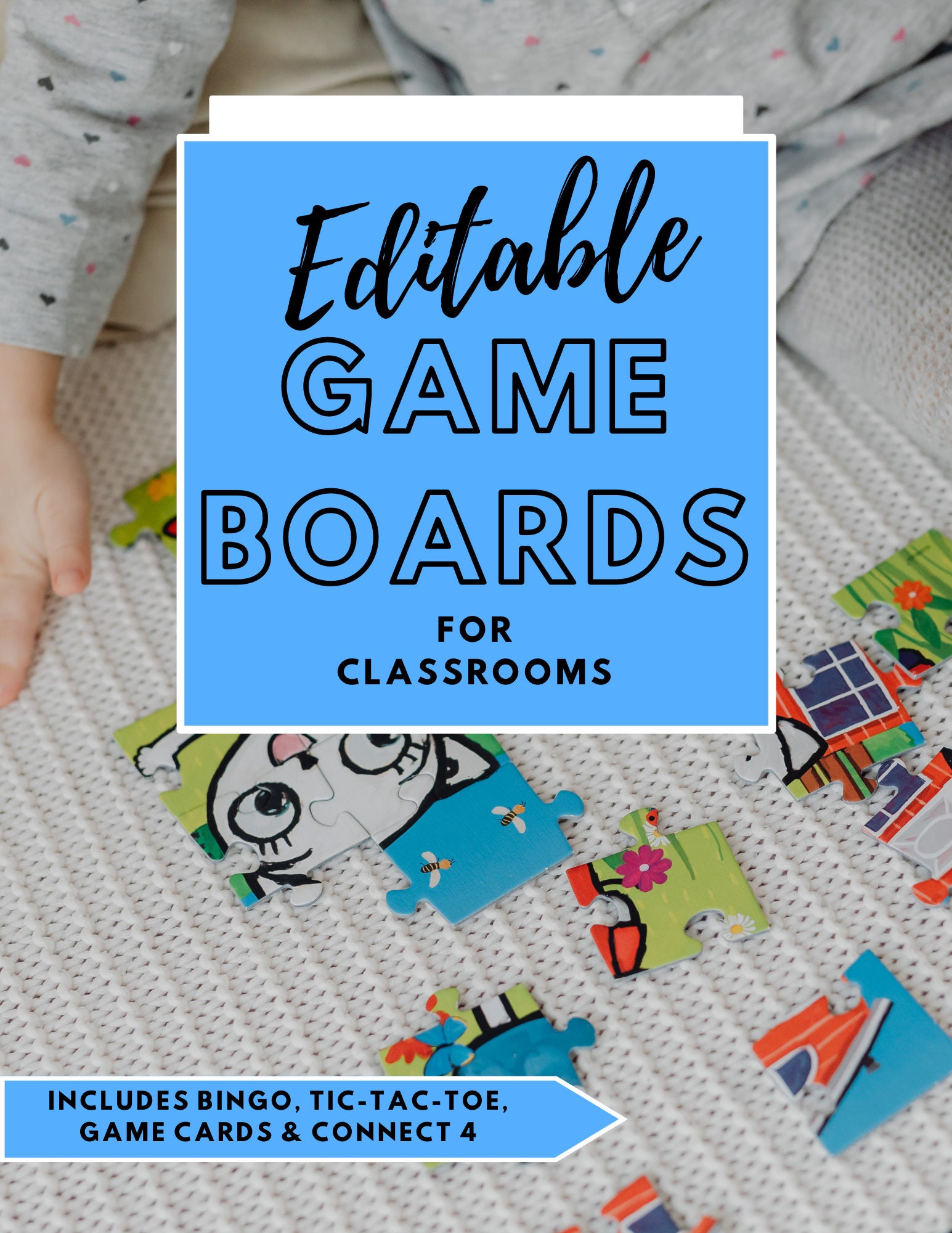 Editable Game Boards for Teachers: Canva Template. Includes Bingo, Tic ...