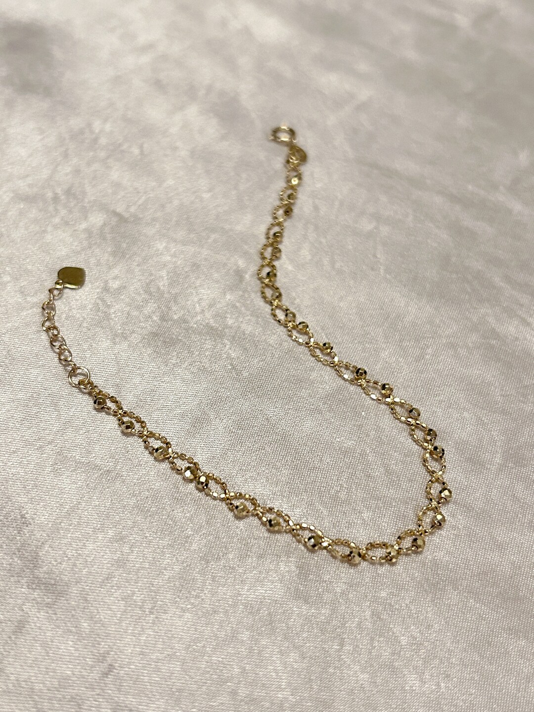 18K Solid Gold Bracelet, 18k Au750 Unique Extremely Shiny Bracelet for ...