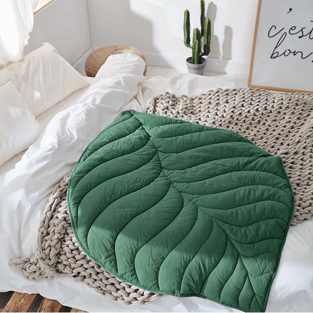 Leaf Shape Floor Mat Washable Non-slip Room Decor Floor Rug - Etsy