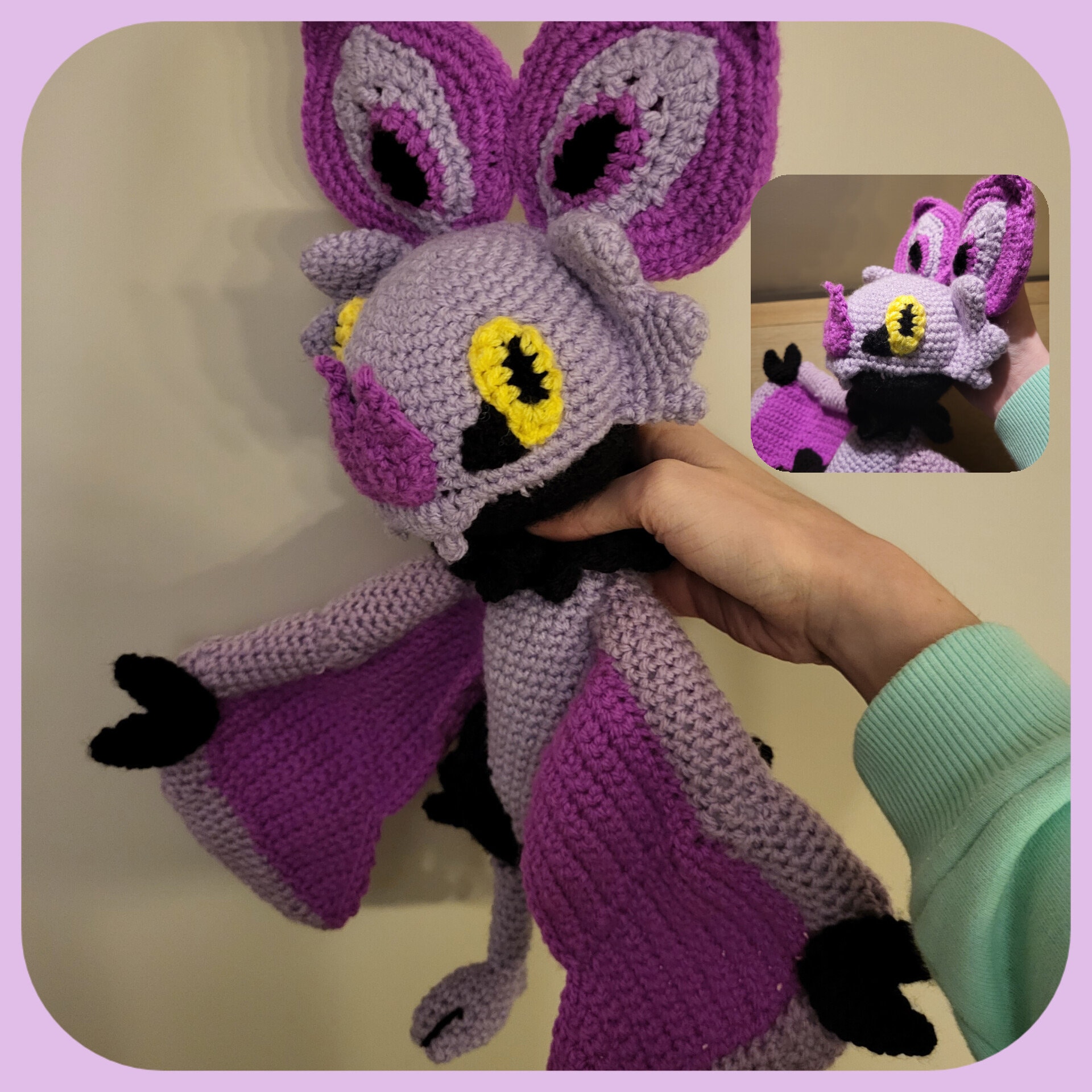 Bat Crochet Noibat Pokemon Chrochet Pattern Crochet Pattern Digital ...