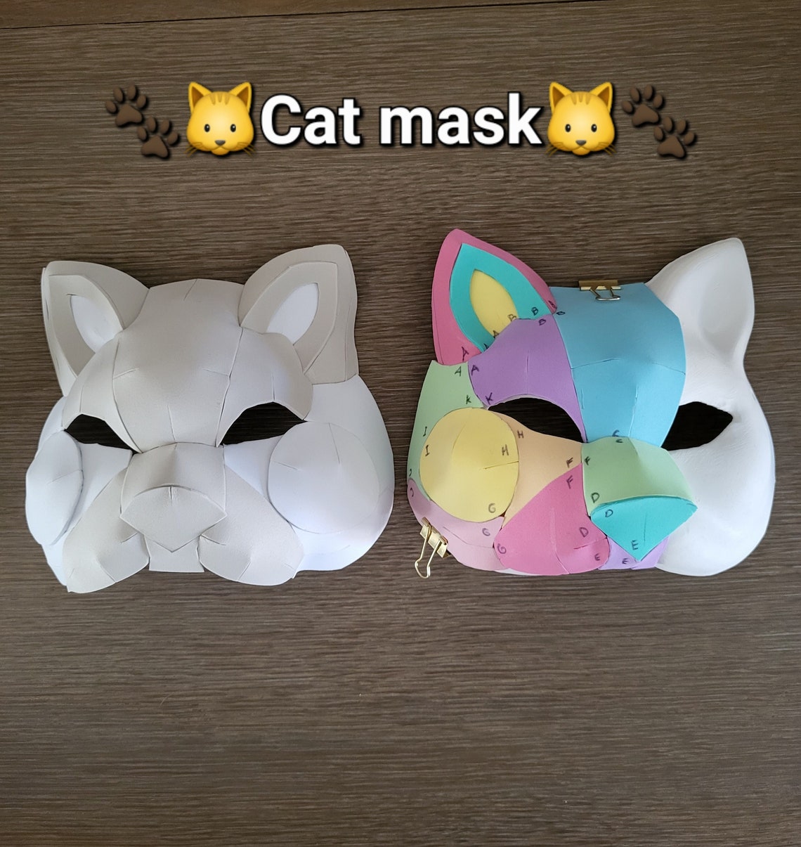 Eva Foam Cat Mask/ Therian Mask Pdf Pattern + Guide Step by Step - PDF ...