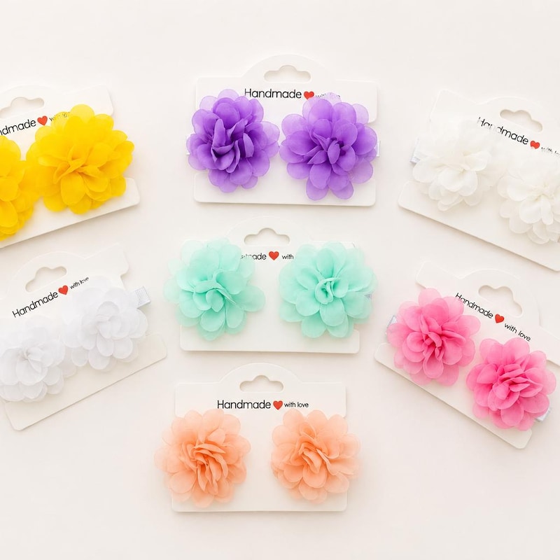 Mini Flowers Hair Clips - Etsy