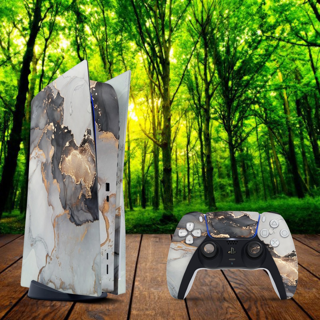 PS5 Skin Gold Ps5 Skin Ink Ps5 Skin Black Ps5 Skin Marble PS5 - Etsy ...