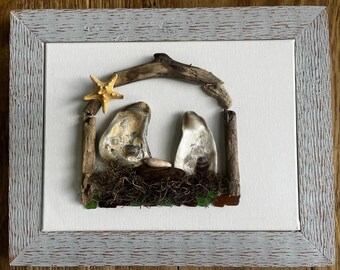 Oyster Shell Nativity Scene - Etsy