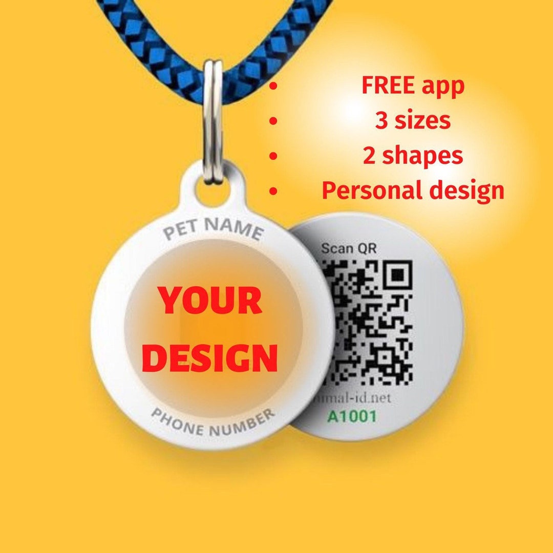 Pet Dog Tag, Dog Name Tag, Personalized Bone Dog Tag, Tags for Cats ...