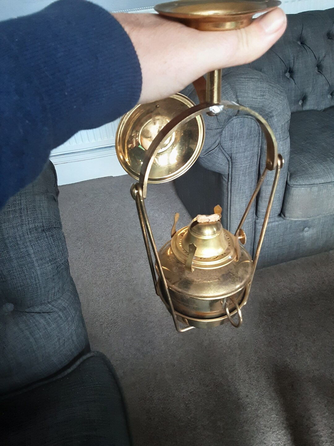 Rare Ships Brass Parrafin Lamp..... - Etsy