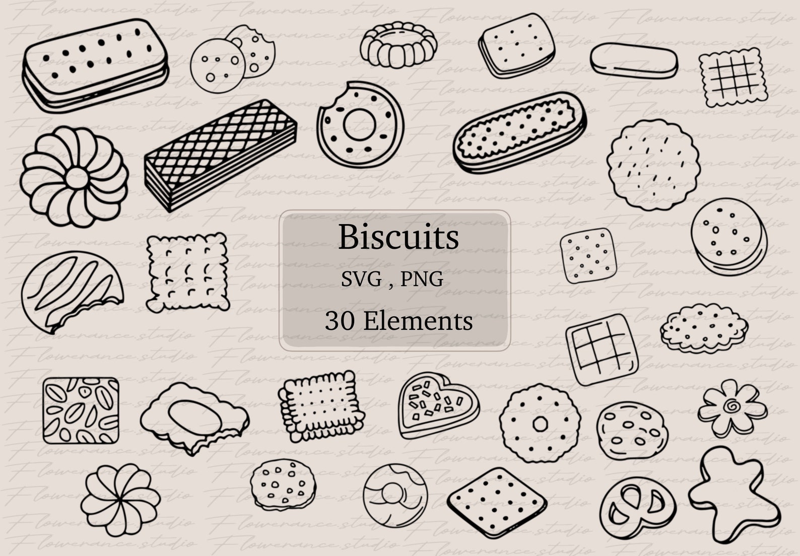 Biscuits Svg, Sweet Svg, Biscuits Cut File, Biscuits Bundle Svg ...