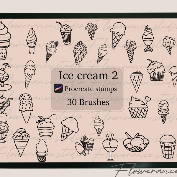 Ice Cream Stamp - Etsy