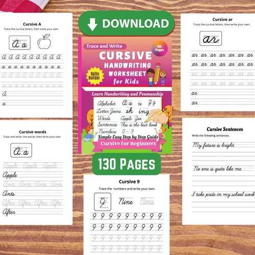 Alphabet Letter Tracing Worksheet - Etsy