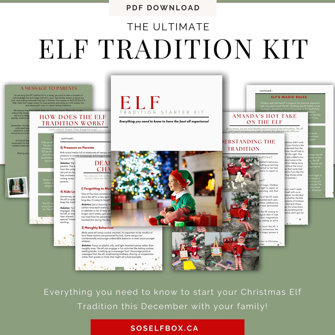 Elf Tradition Starter Kit Elf on the Shelf Beginner Guide for Families ...