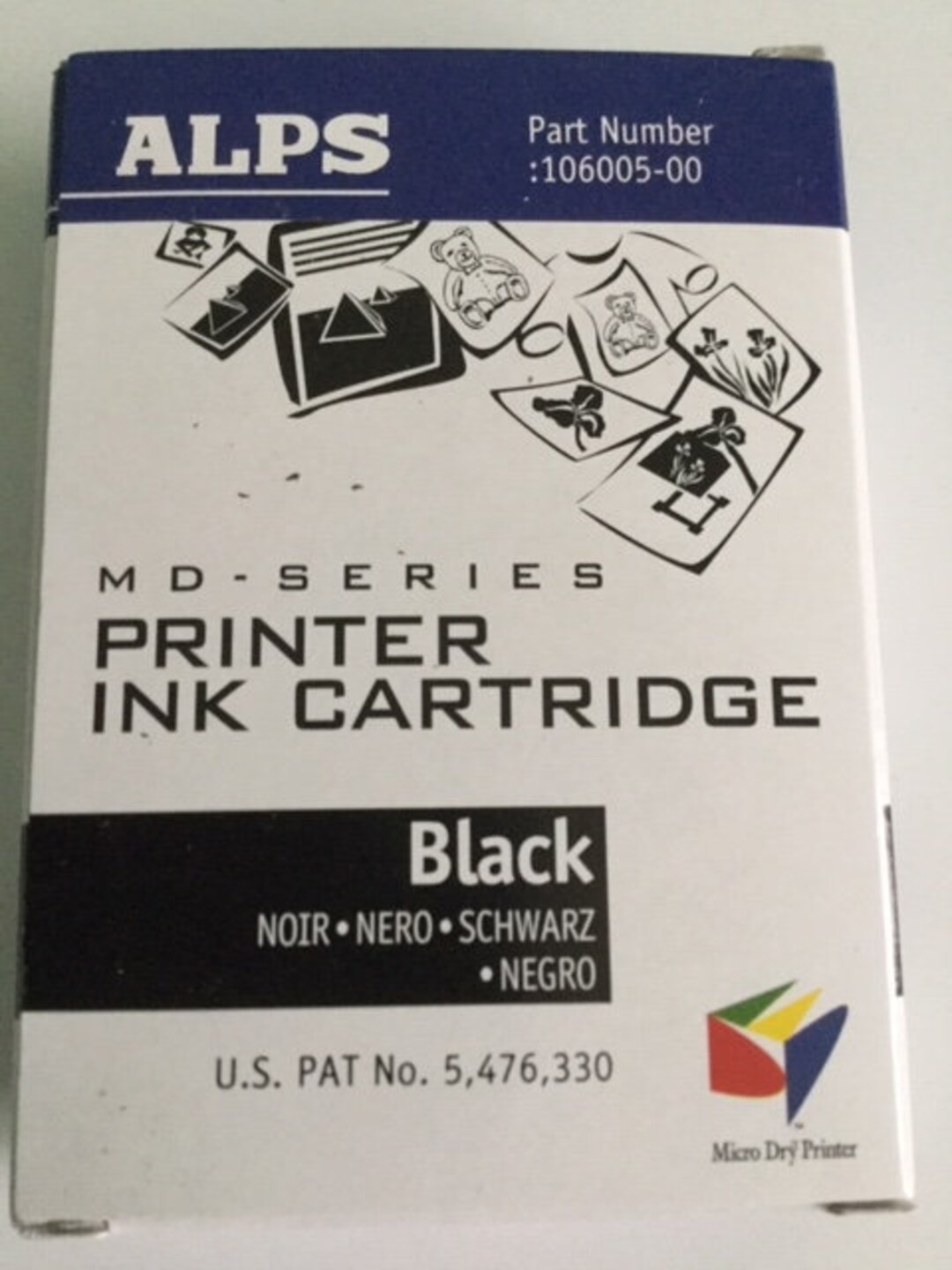 ALPS MD Series Printer Ink Ribbon Black Cartridge 106050-00 NEW 5 ...