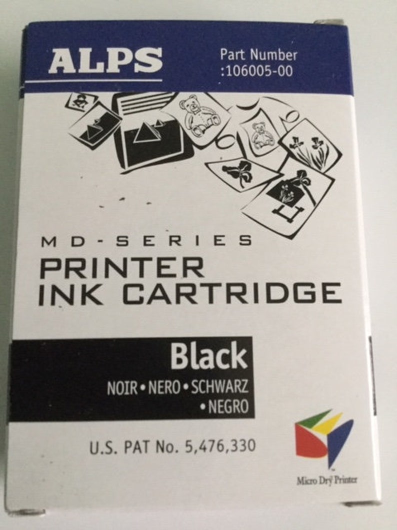 ALPS MD Series Printer Ink Ribbon Black Cartridge 106050-00 NEW 5 ...