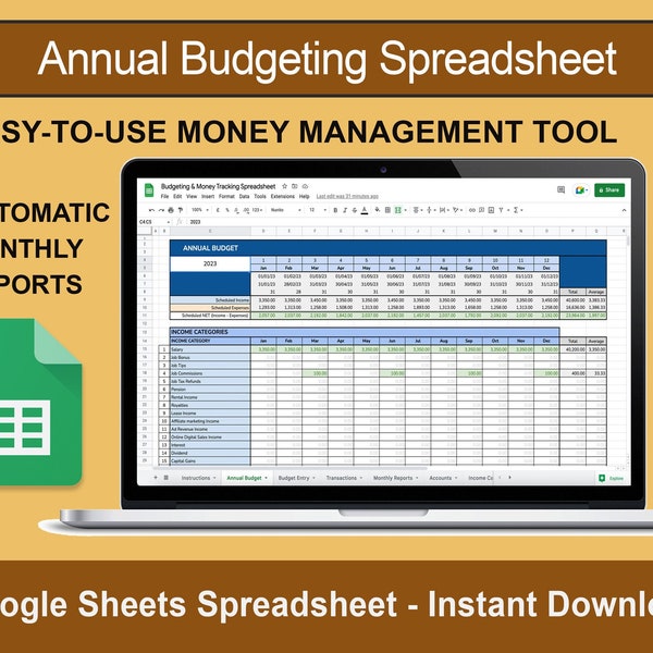 Money Tracking Dashboard - Etsy