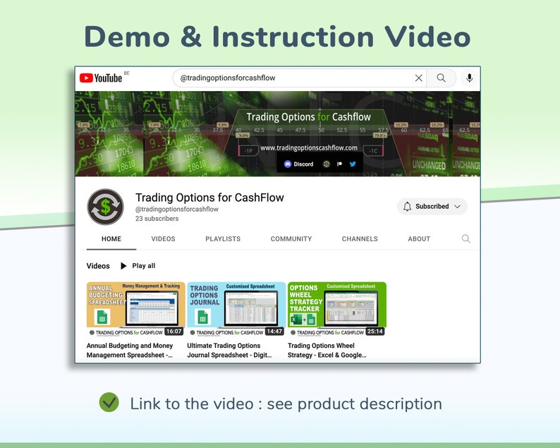 Trading Options Wheel Strategy Spreadsheet Excel and Google - Etsy