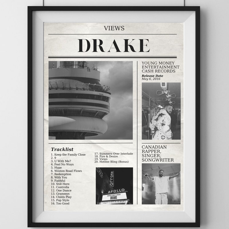 Drake's Album Poster - Etsy