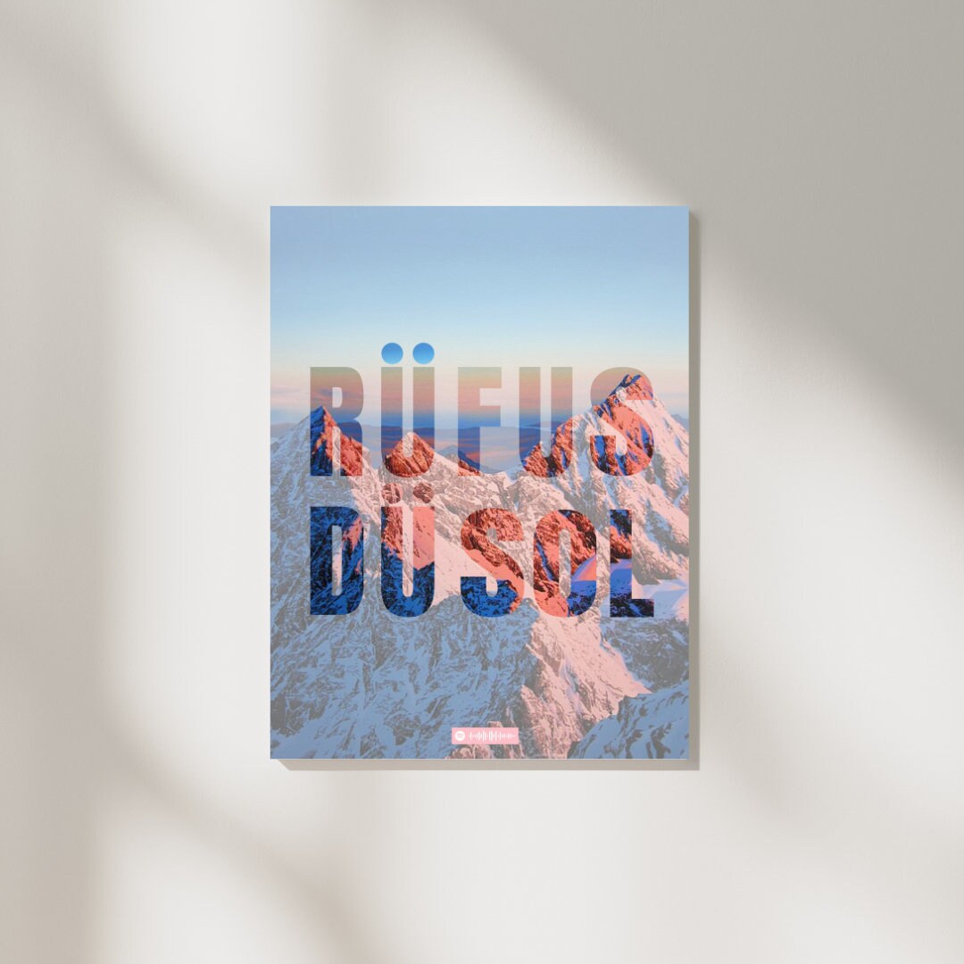Rufus Du Sol Mountain Print, Wall Art, Home Decor, Music Inspired Print ...