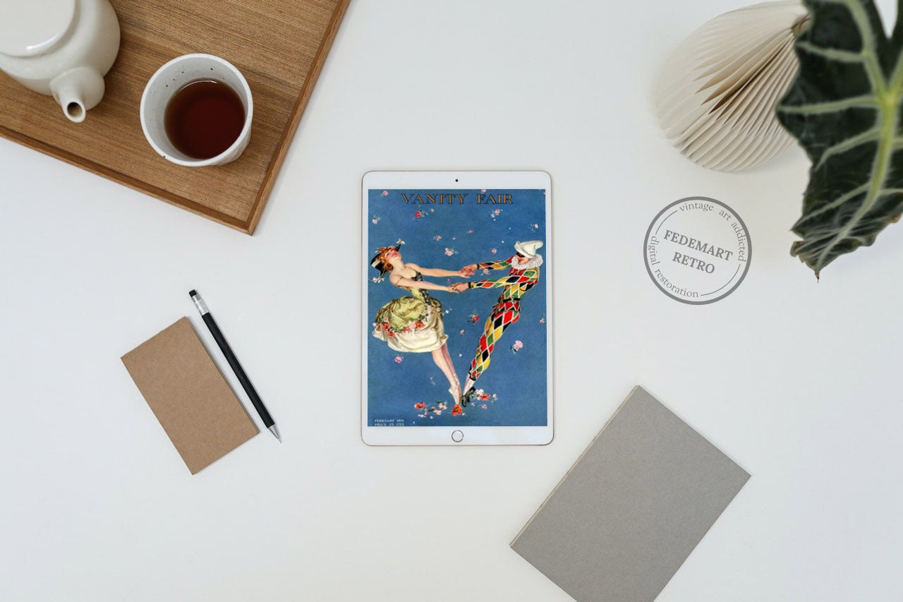 A Dance of Love in Colors | Carnival Characters Printable Retro ...