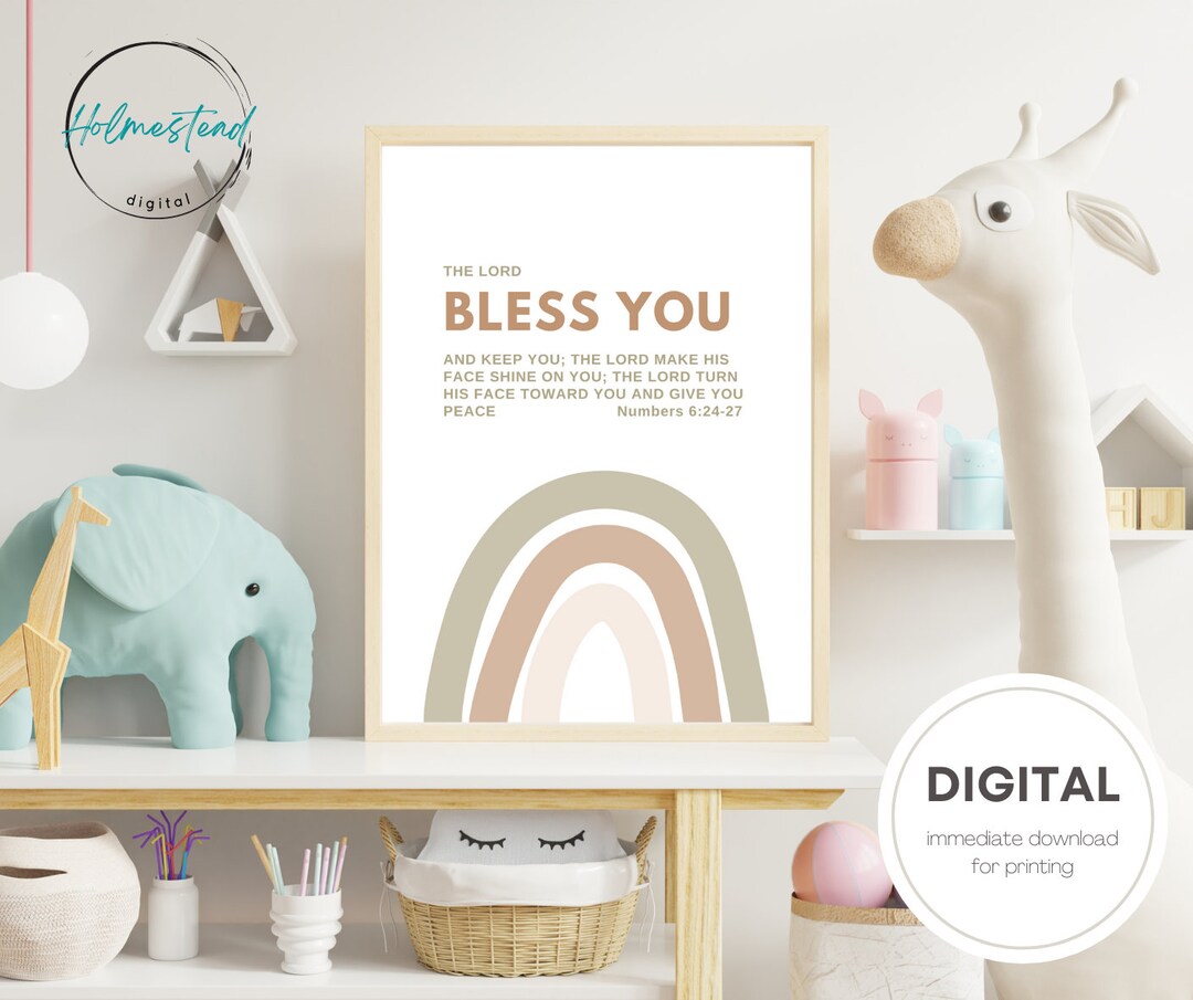 Boho Baby Blessing Digital Download - Etsy