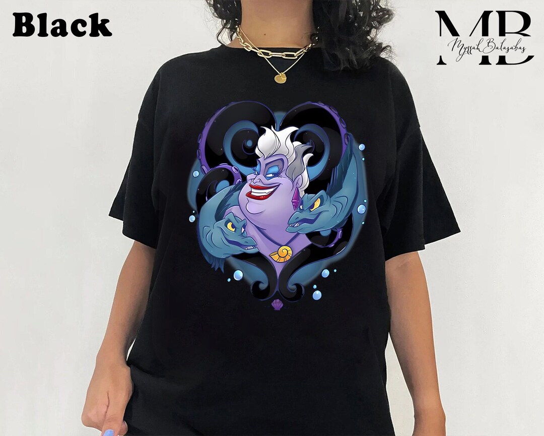 Disney Villains Ursula the Little Mermaid Shirt, Little Mermaid Ariel ...