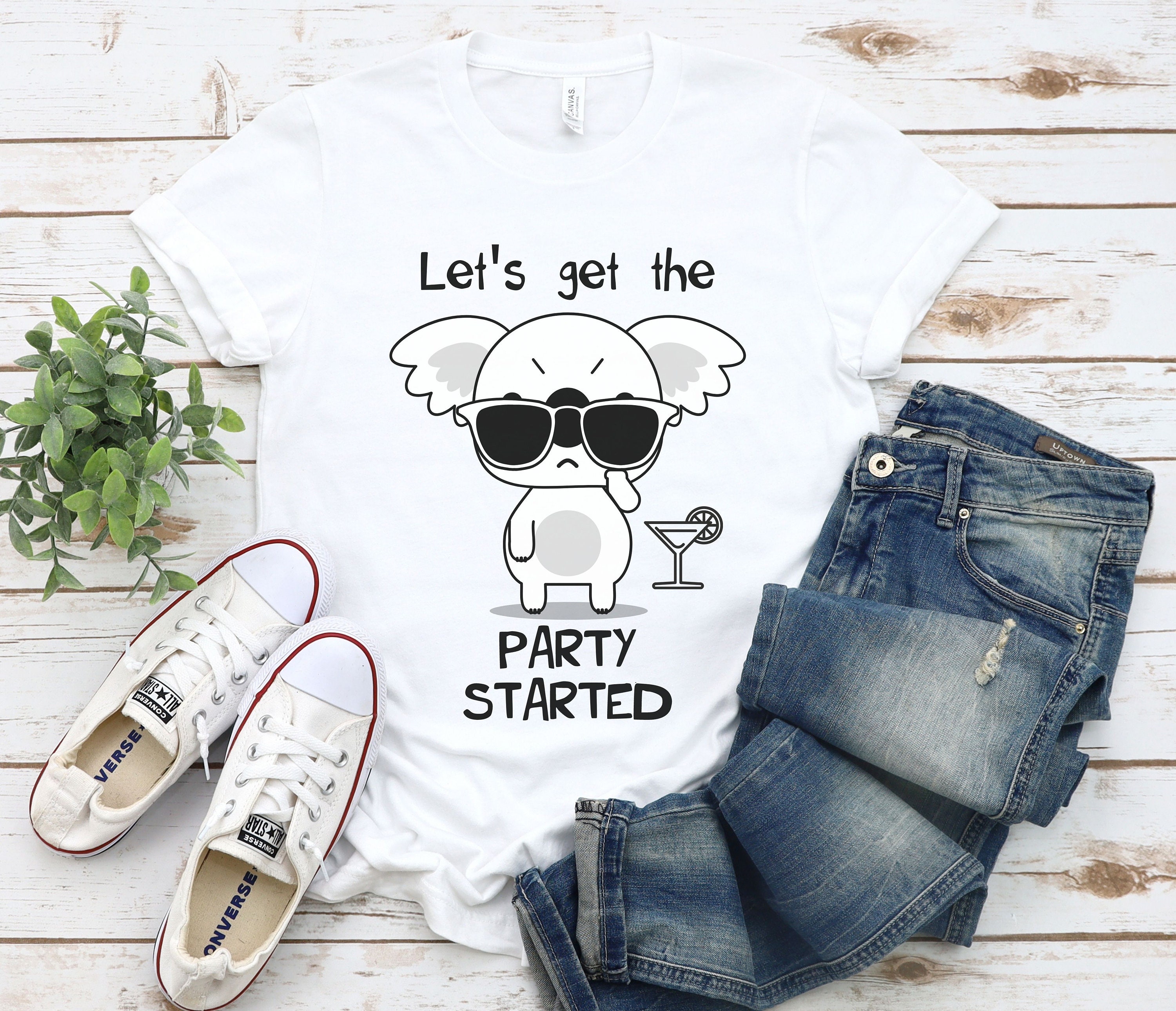 Cute Koala Party Shirt, Funny Koala Bear Tee, Koala Lover Shirts Gift ...