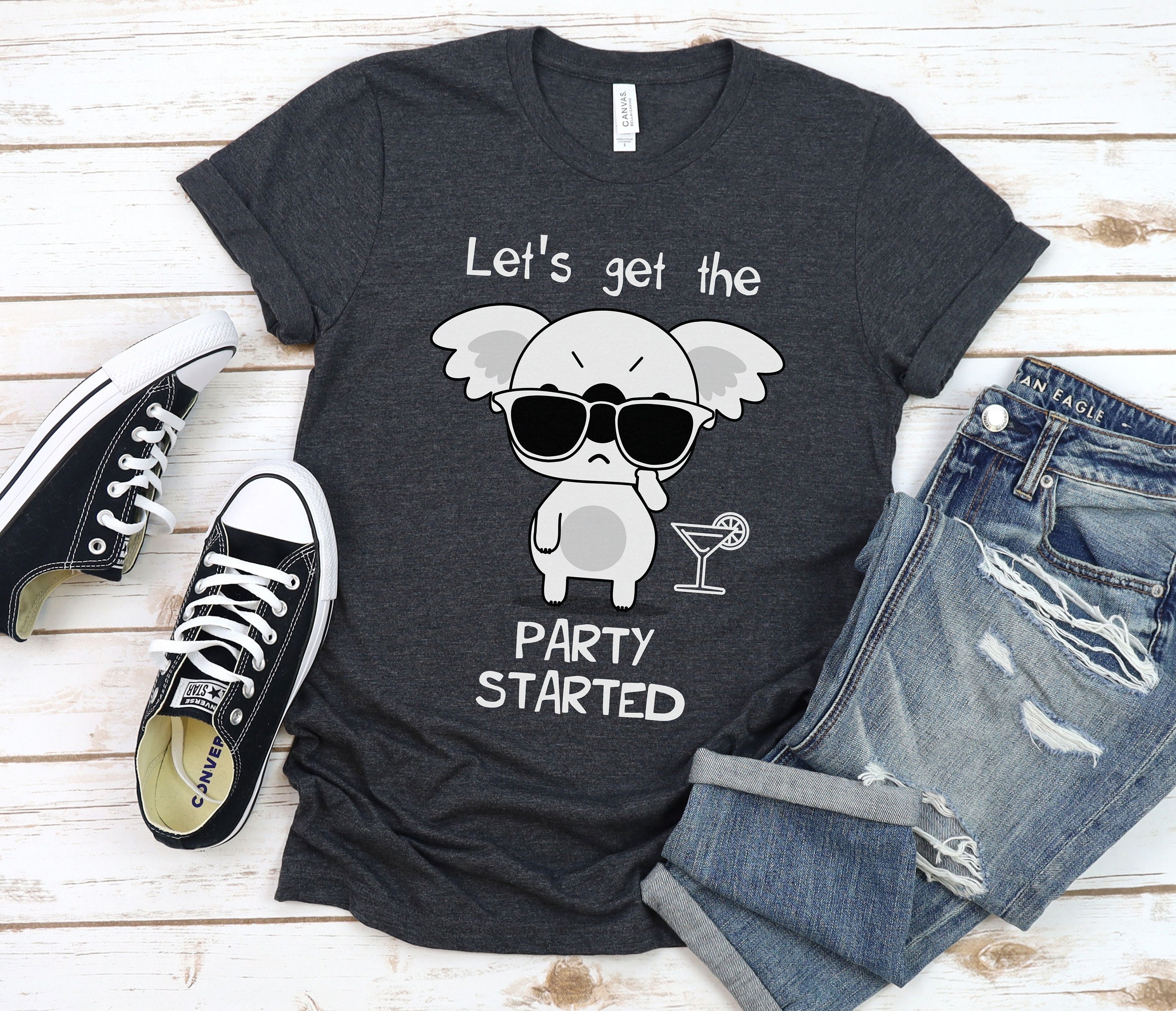 Cute Koala Party Shirt, Funny Koala Bear Tee, Koala Lover Shirts Gift ...