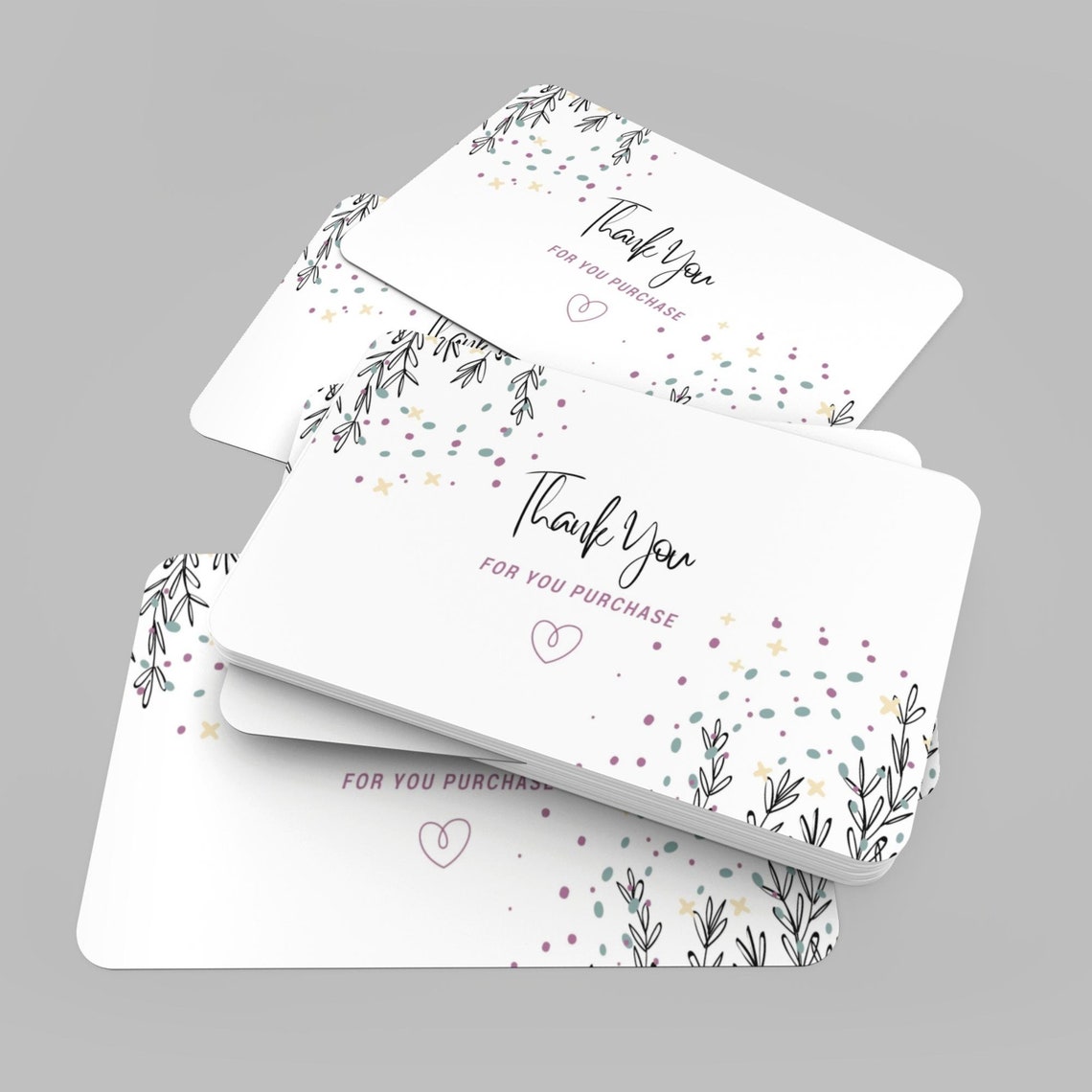 Printable Thank You Card Editable Canva Template Printable - Etsy