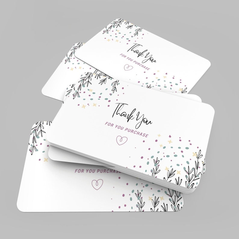 Printable Thank You Card Editable Canva Template Printable - Etsy