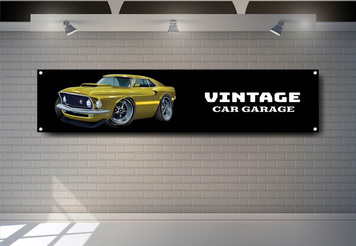 Ford Mustang 1969 Muscle Performance Racing PVC Vinyl Banner - Etsy