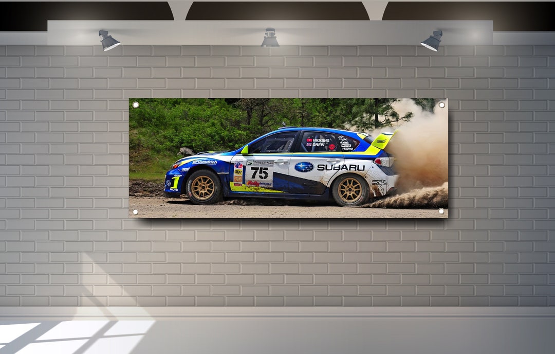 Subaru Impreza WRC PVC Banner: Garage Showroom Racing Flag - Etsy