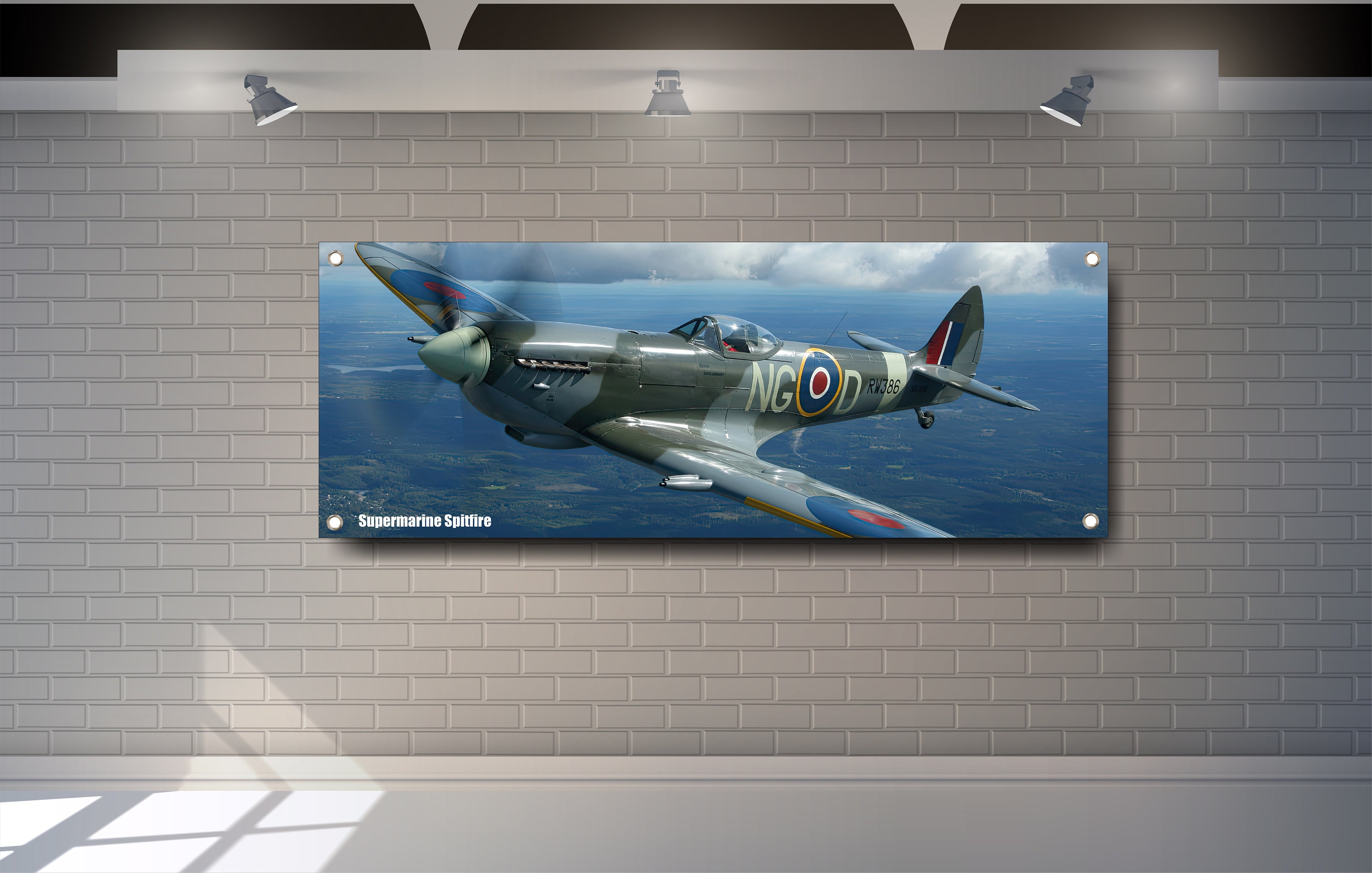 Supermarine Spitfire Banner: WW2 Fighter Aircraft PVC Sign - Etsy UK