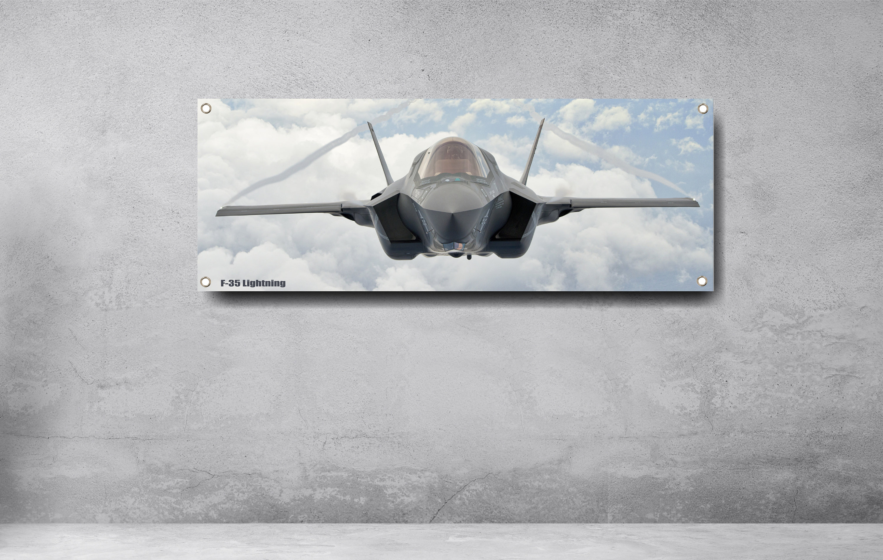 F-35 Lightning Fighter Jet PVC Banner: Garage Showroom Decor - Etsy