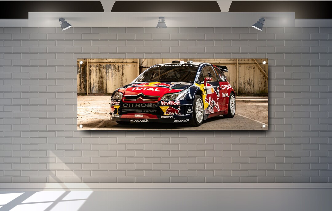 Citroën C4 WRC Rally Car PVC Banner: Garage Showroom Decoration - Etsy