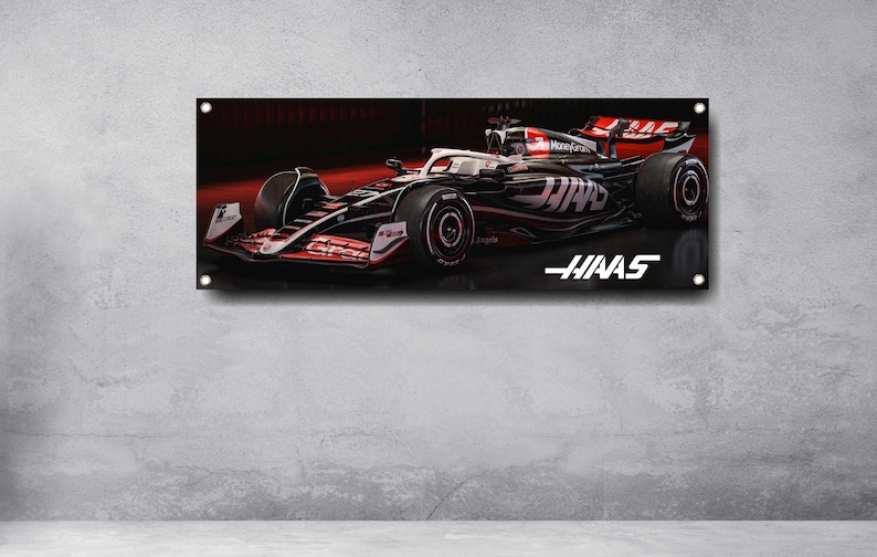 Haas F1 Team Formula 1 Car F1 Banner PVC Vinyl Garage - Etsy