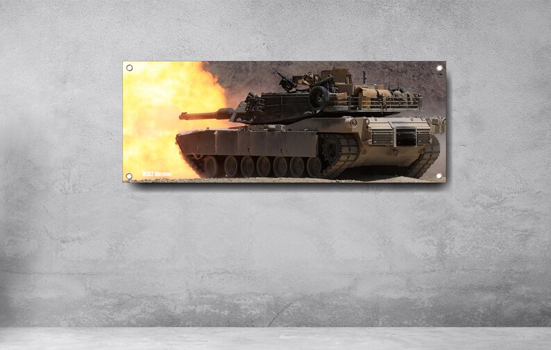 M1 Abrams Tank PVC Banner: Garage Showroom Decoration - Etsy
