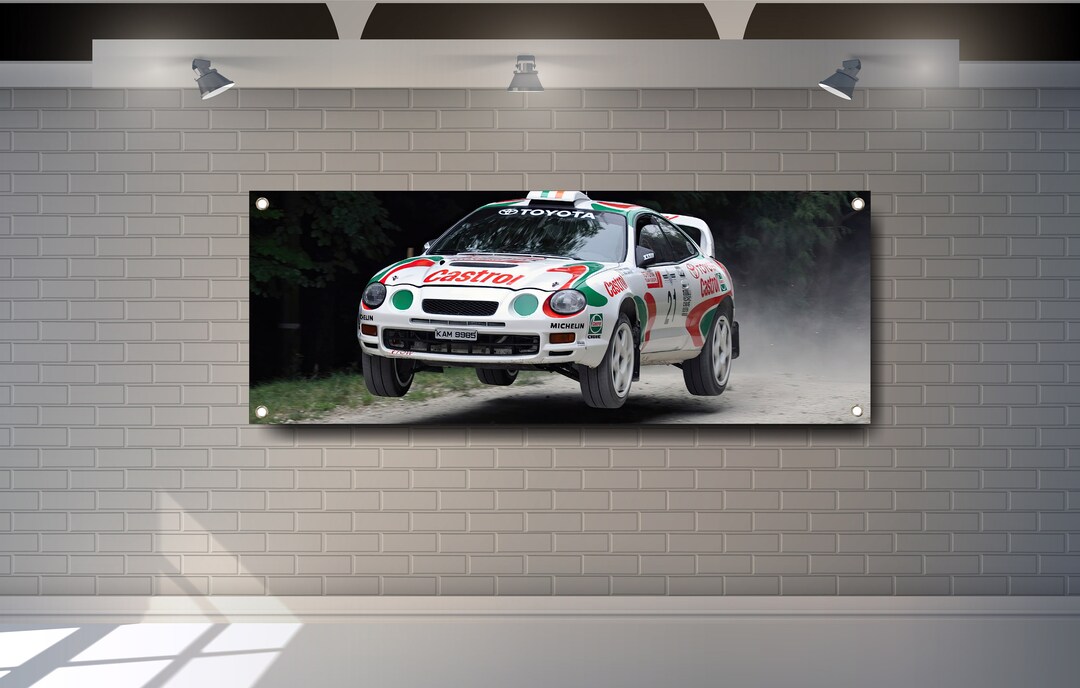 Toyota Celica WRC PVC Banner: Classic Racing Car Garage Decor - Etsy