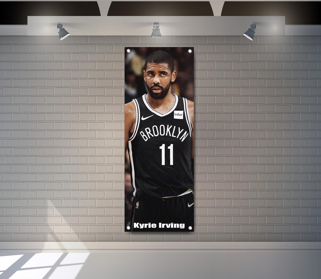 Kyrie Irving Brooklyn Nets PVC Banner: NBA Garage Sign Wall Art - Etsy