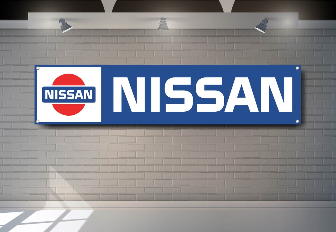 Nissan PVC Vinyl Banner Garage Showroom Sign Decoration Workspace Car ...