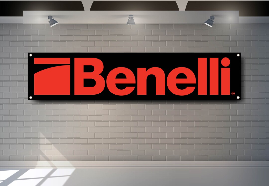 Benelli Firearms PVC Banner: Garage Showroom Sign (51x12/67x16/82x19 ...