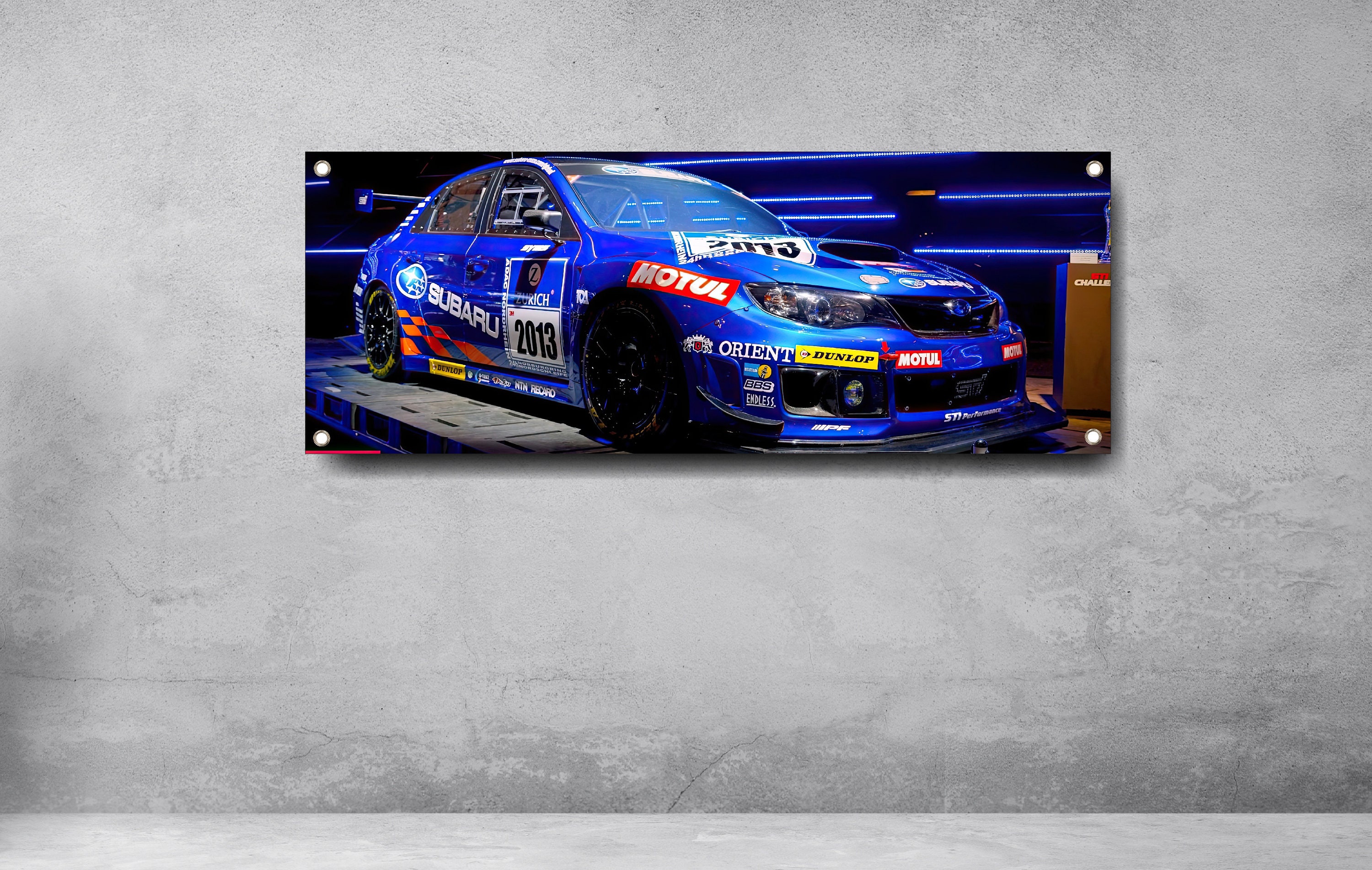Subaru Impreza World Rally Team WRC Wall Art Cars PVC Vinyl Banner ...
